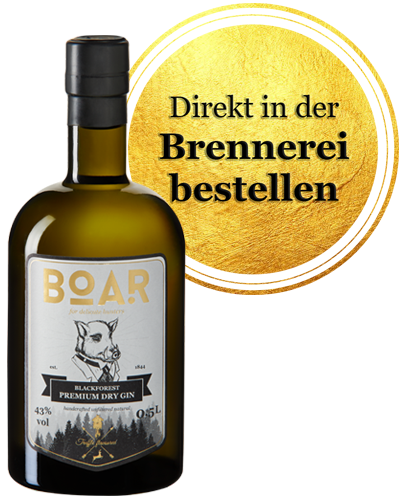 BOAR Gin® - Blackforest Premium Dry Gin harmonisiert mit Schwarzwälder ...